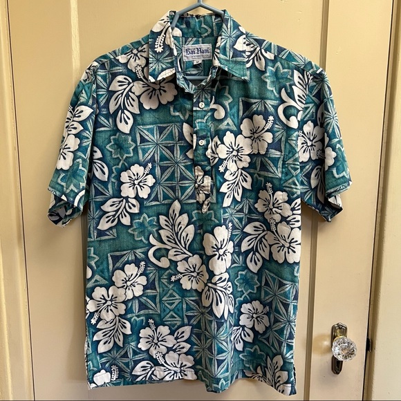 Rai Nani | Shirts | Rai Nani M Hawaiian Shirt Made In Hawaii Blue ...